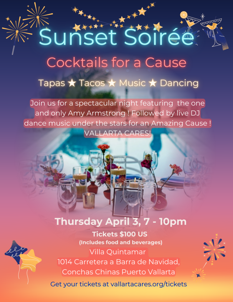 Sunset Soirée - Cocktails for a Cause - Vallarta Calendar